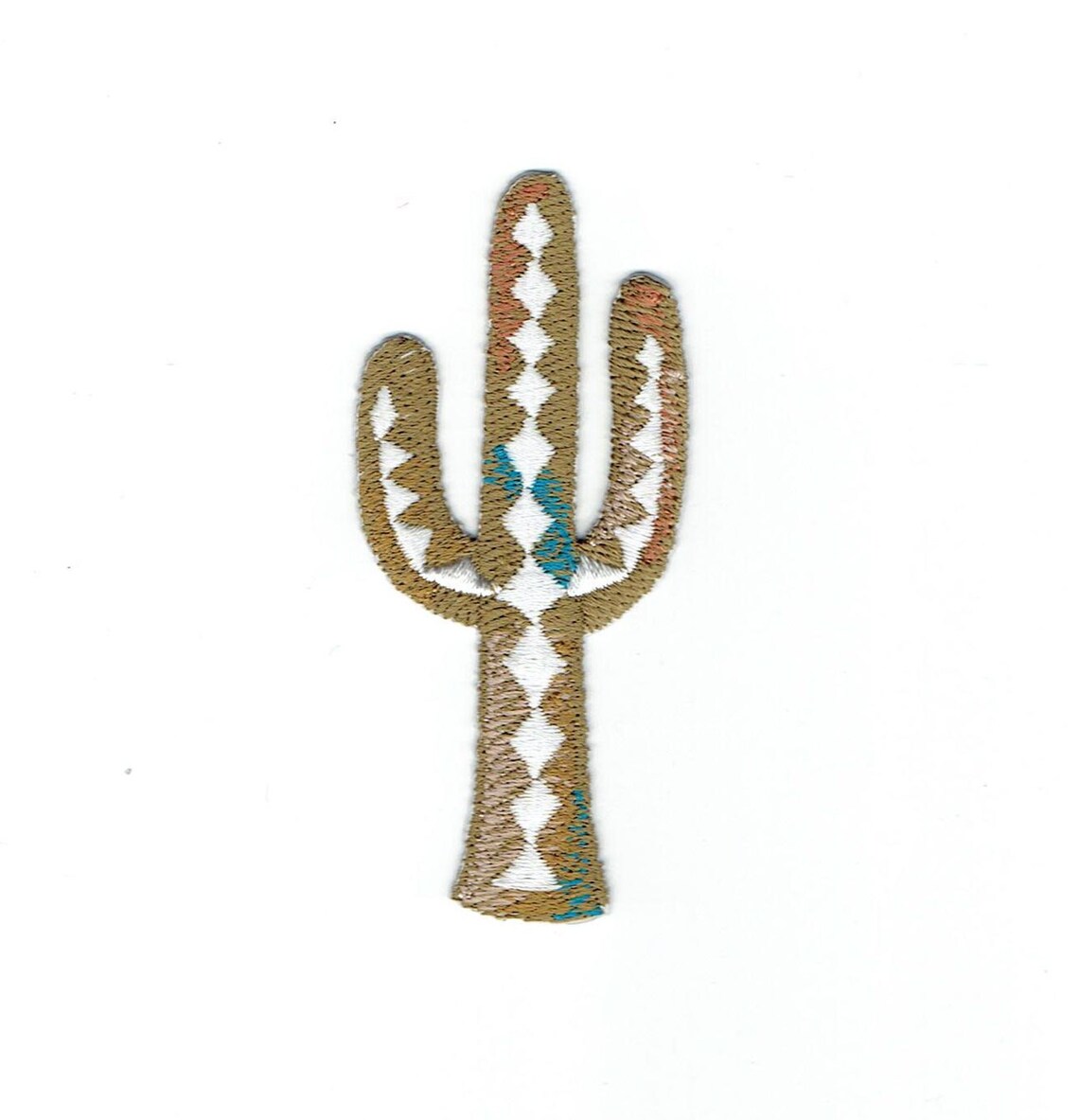 Saguaro Cactus Southwest Tribal Design Embroidered Iron on - Etsy