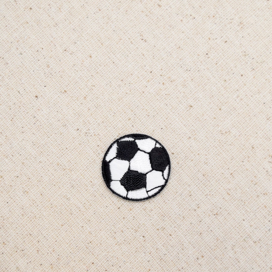 Small - Soccer Ball - Futebol - Iron on Applique - Embroidered Patch ...