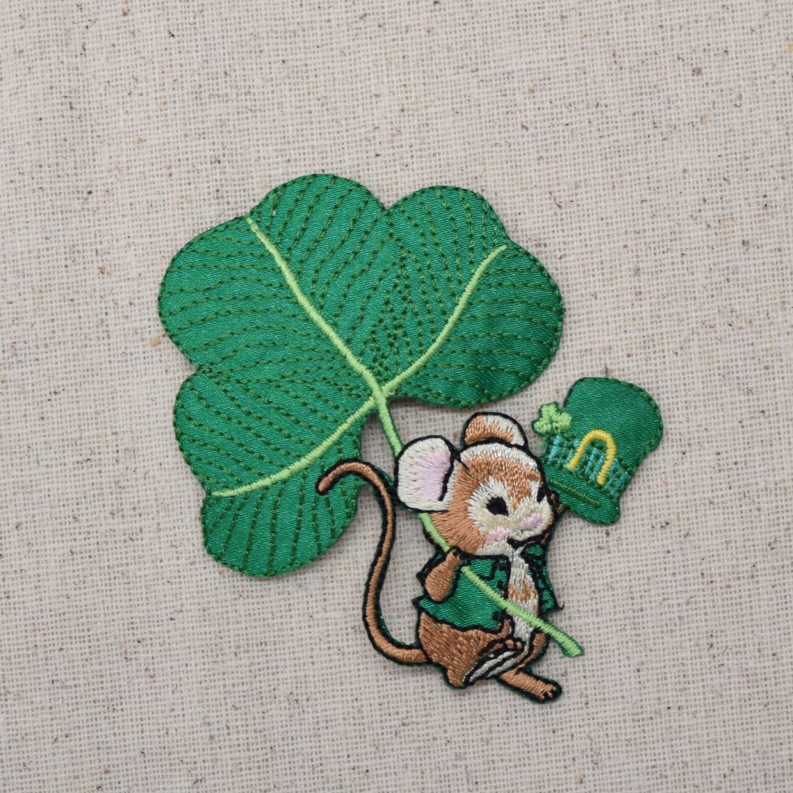 St. Patricks Day Irish Mouse With Shamrock Embroidered - Etsy