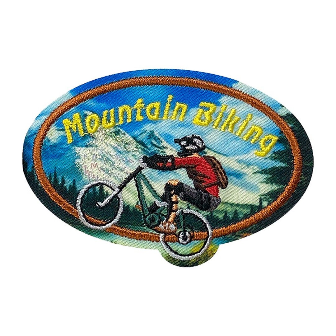 Mountain Biking, MTB, Nature - Iron on Embroidered Patch - Etsy