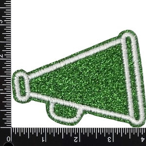 Glitter Cheer Megaphone, 2", 3", 4", 5", Embroidered, Iron on Patch - Etsy
