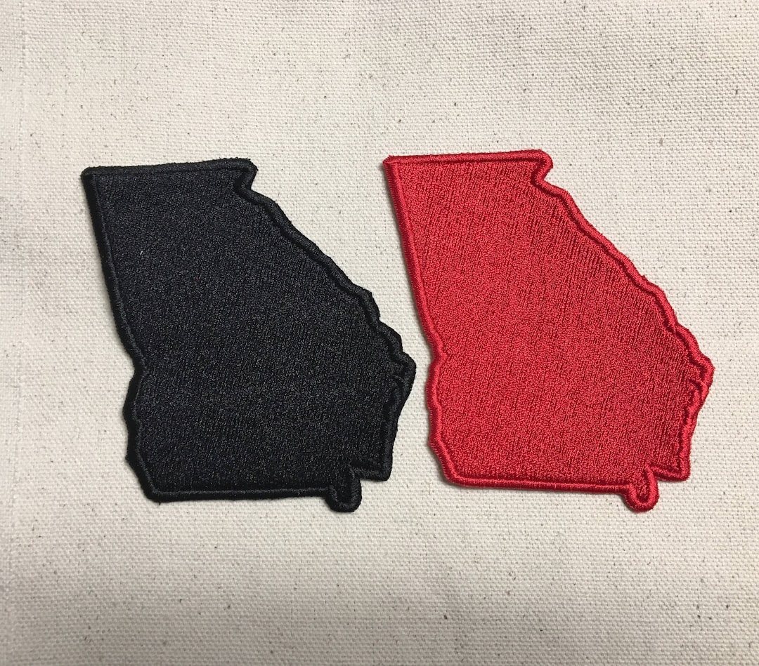 Georgia - State - Custom Colors - Iron on Patch - Etsy