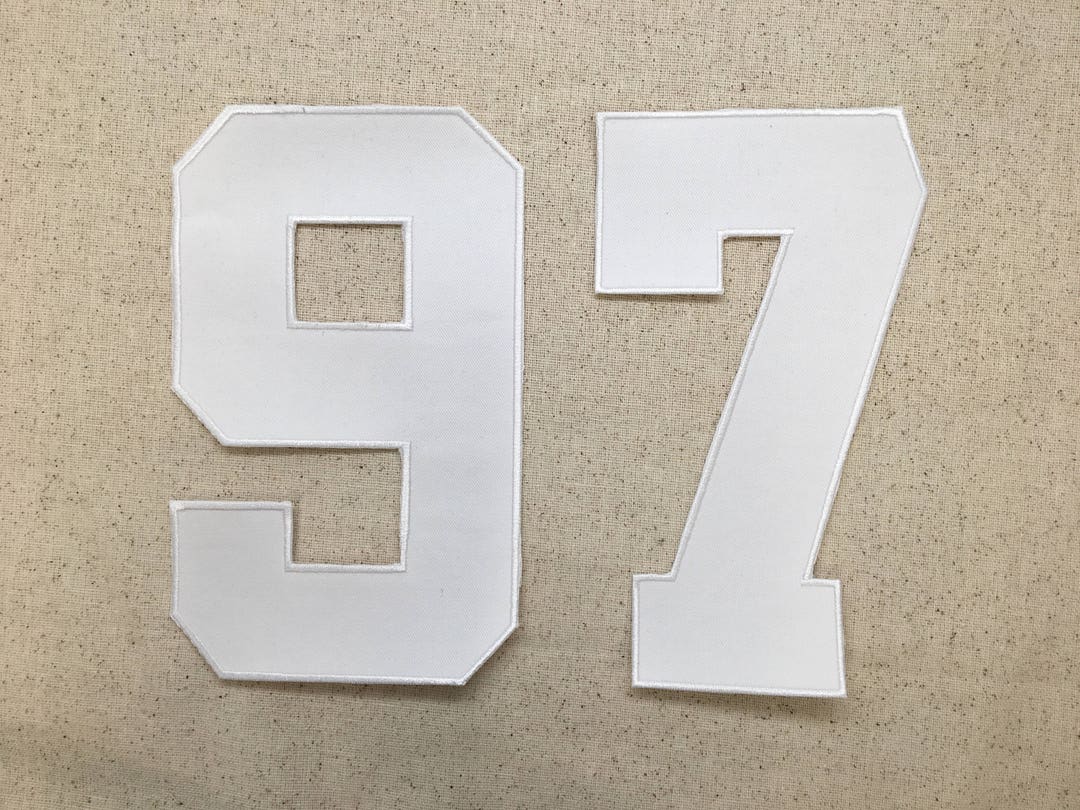 8 Number for Uniform or Jersey Athletic/collegiate Style, Iron on Patch ...