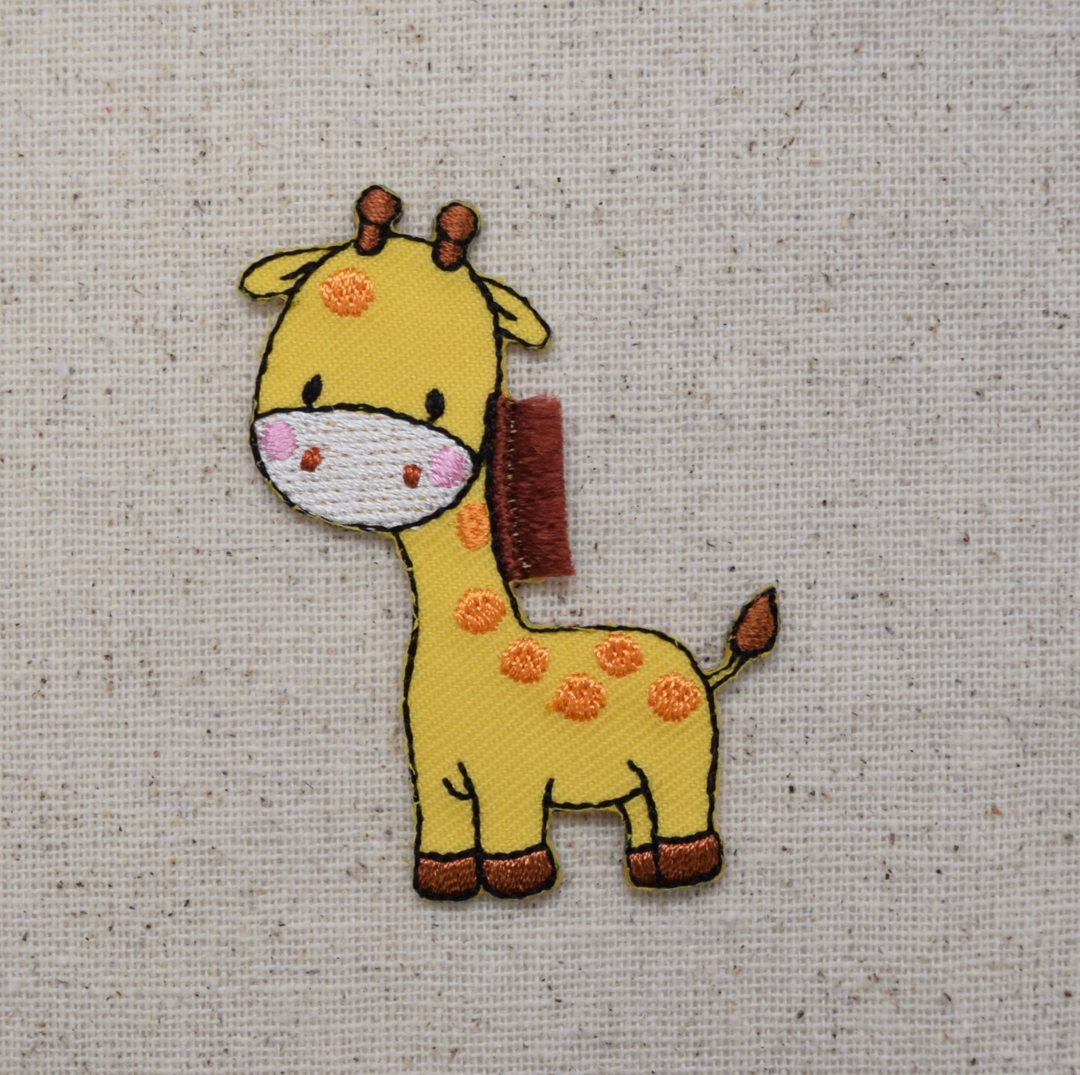 Children's Yellow Giraffe Facing Left Iron on - Etsy