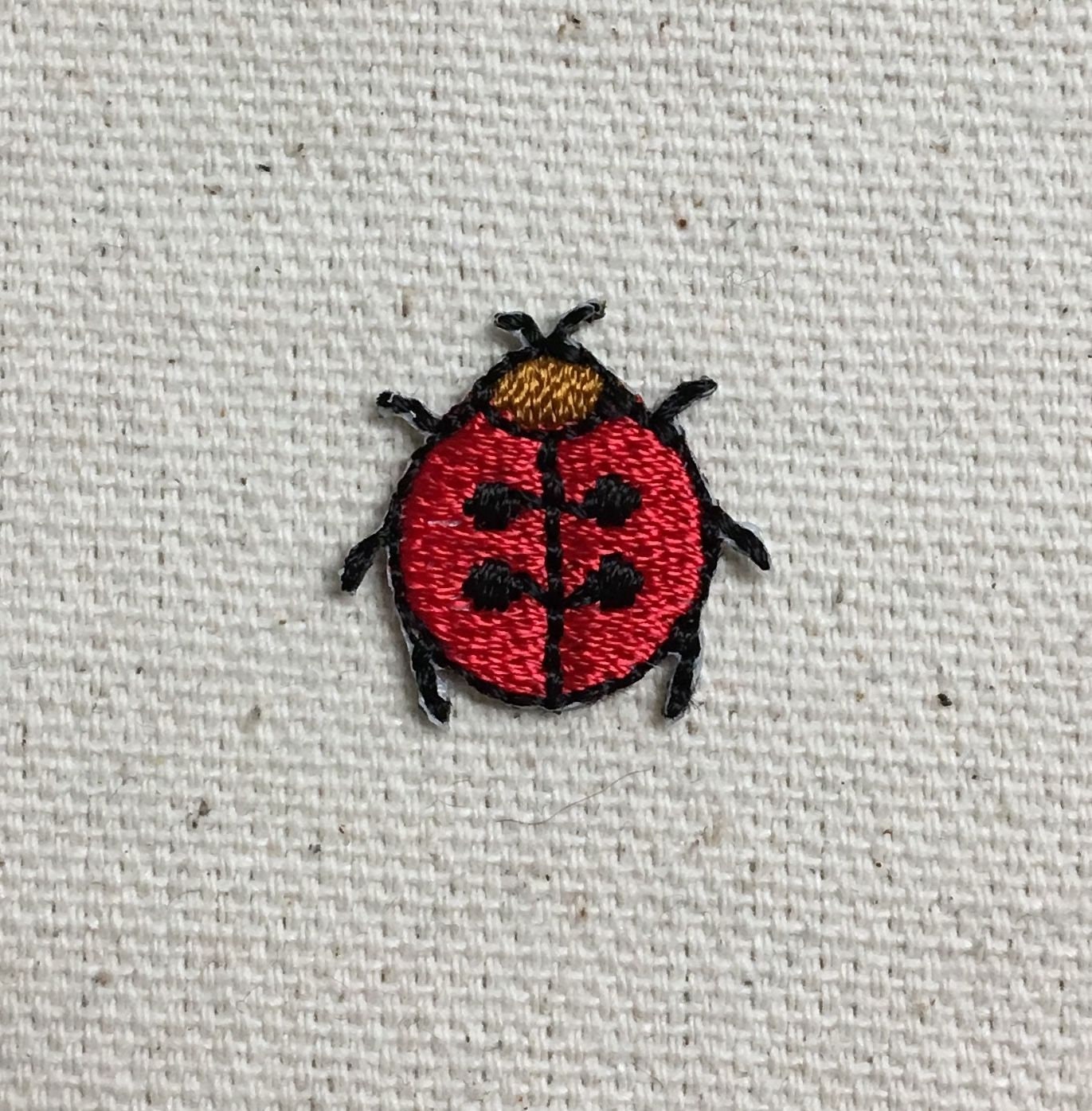 Mini Ladybug Red/Black/Brown Iron on Applique | Etsy