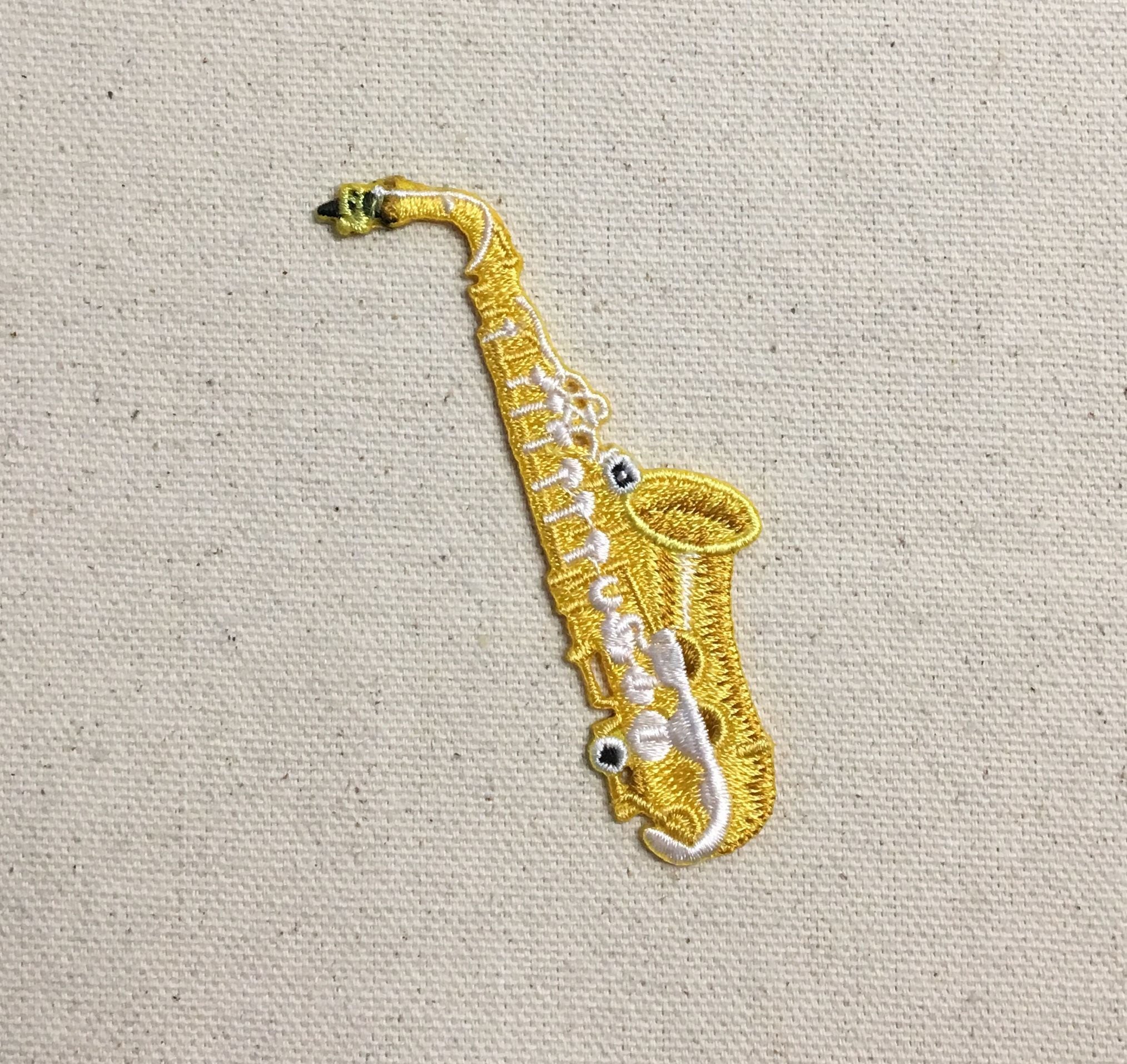 Saxophone Musical Instrument Iron on Applique | Etsy