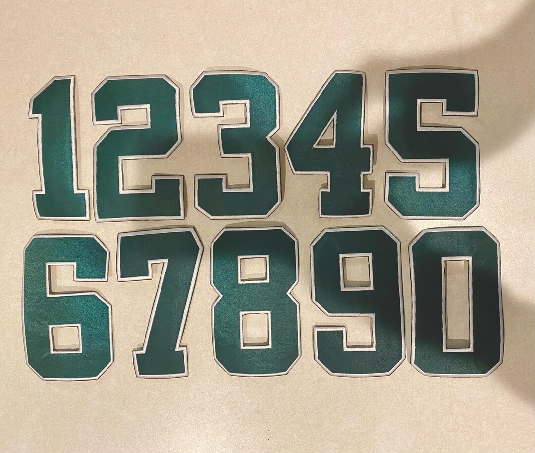 8" Number for Uniform or Jersey - Athletic/collegiate Style, Iron on ...