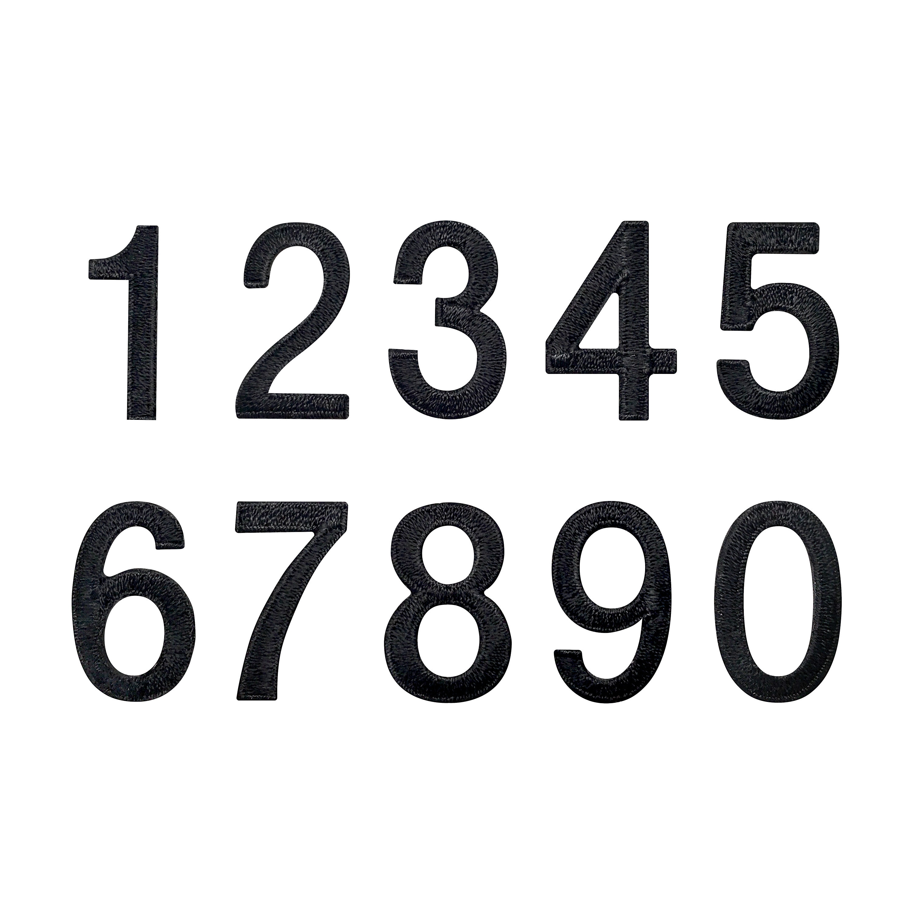 Sewing 0 to 9 Numbers Applique Numbers Patch Numbers Iron on Patch Set ...