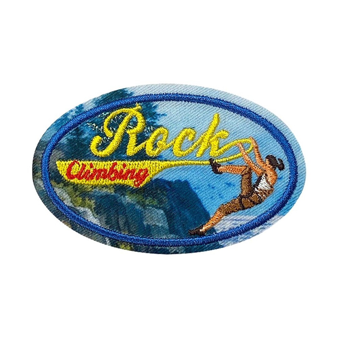 Rock Climbing - Iron on Embroidered Patch - Etsy