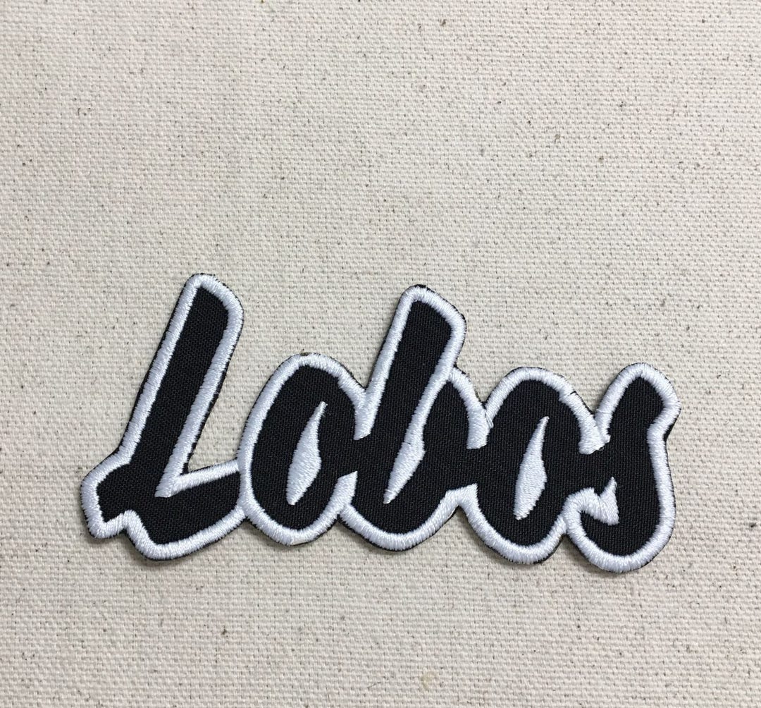 Lobos - Color Choice - Mascot - Team Name - Words - Iron on Applique ...