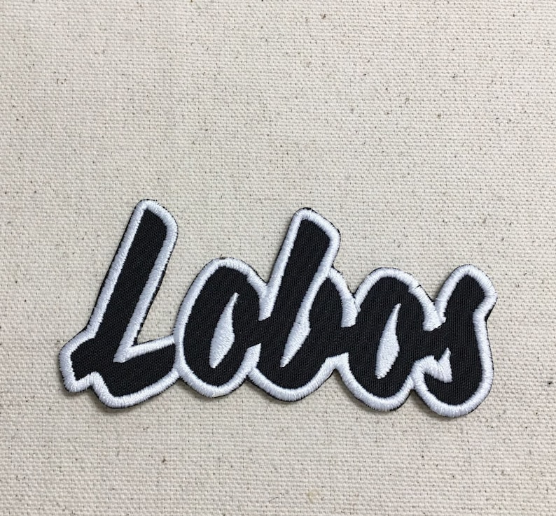 Lobos - Color Choice - Mascot - Team Name - Words - Iron on Applique ...