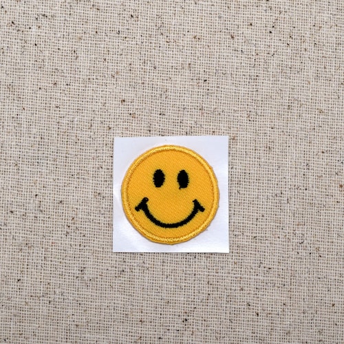 Smiley Face Iron on Patch Embroidered Patches for Jackets - Etsy