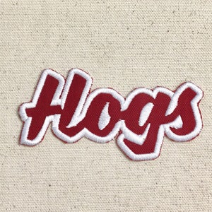 Hogs - Color Choice - Mascot - Team Name - Words - Iron on Applique ...