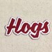 Hogs - Color Choice - Mascot - Team Name - Words - Iron on Applique ...