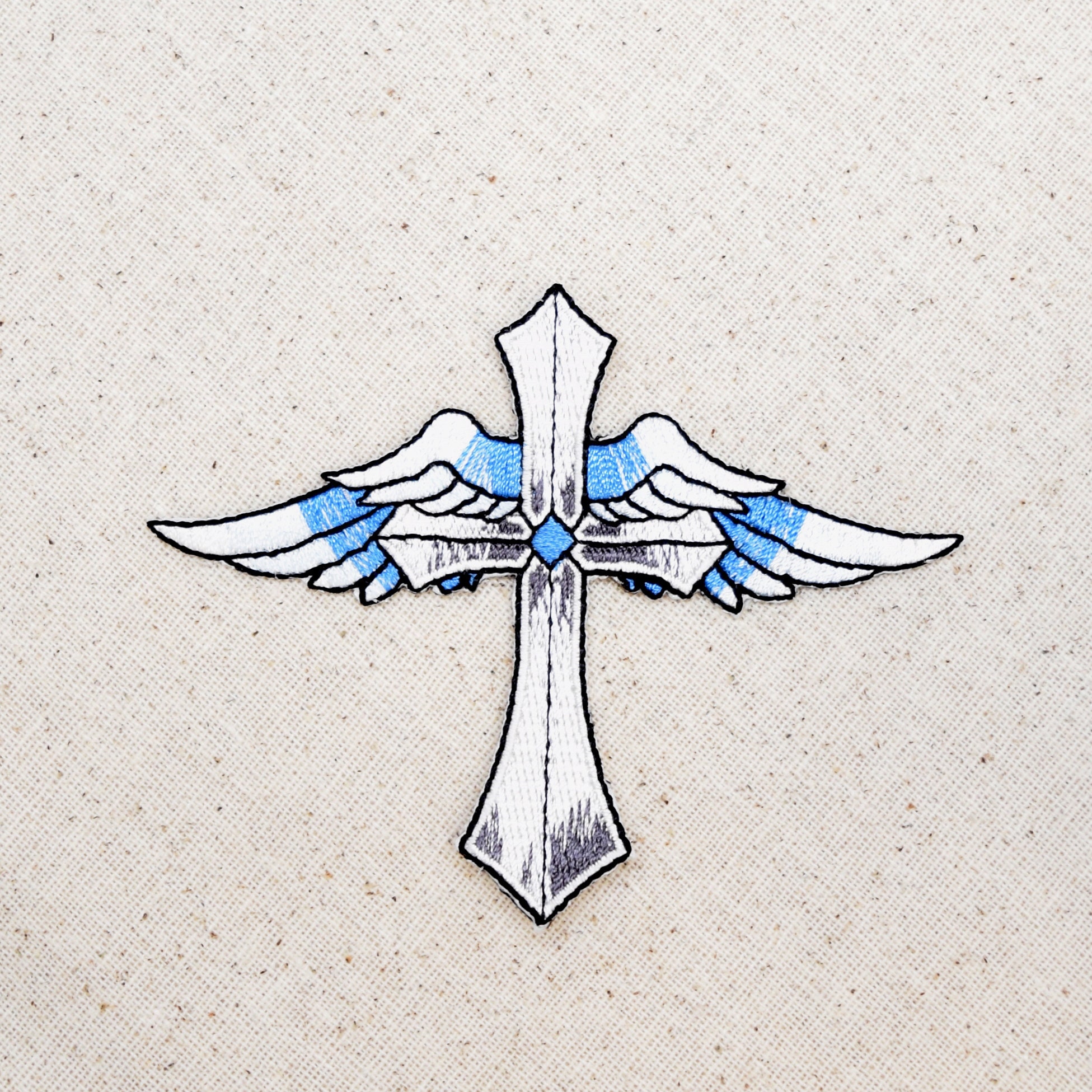 How To Draw A Cross With Angel Wings