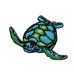 Small Mini Sea Turtle - Facing Right or Left - Blue and Green - Iron on ...