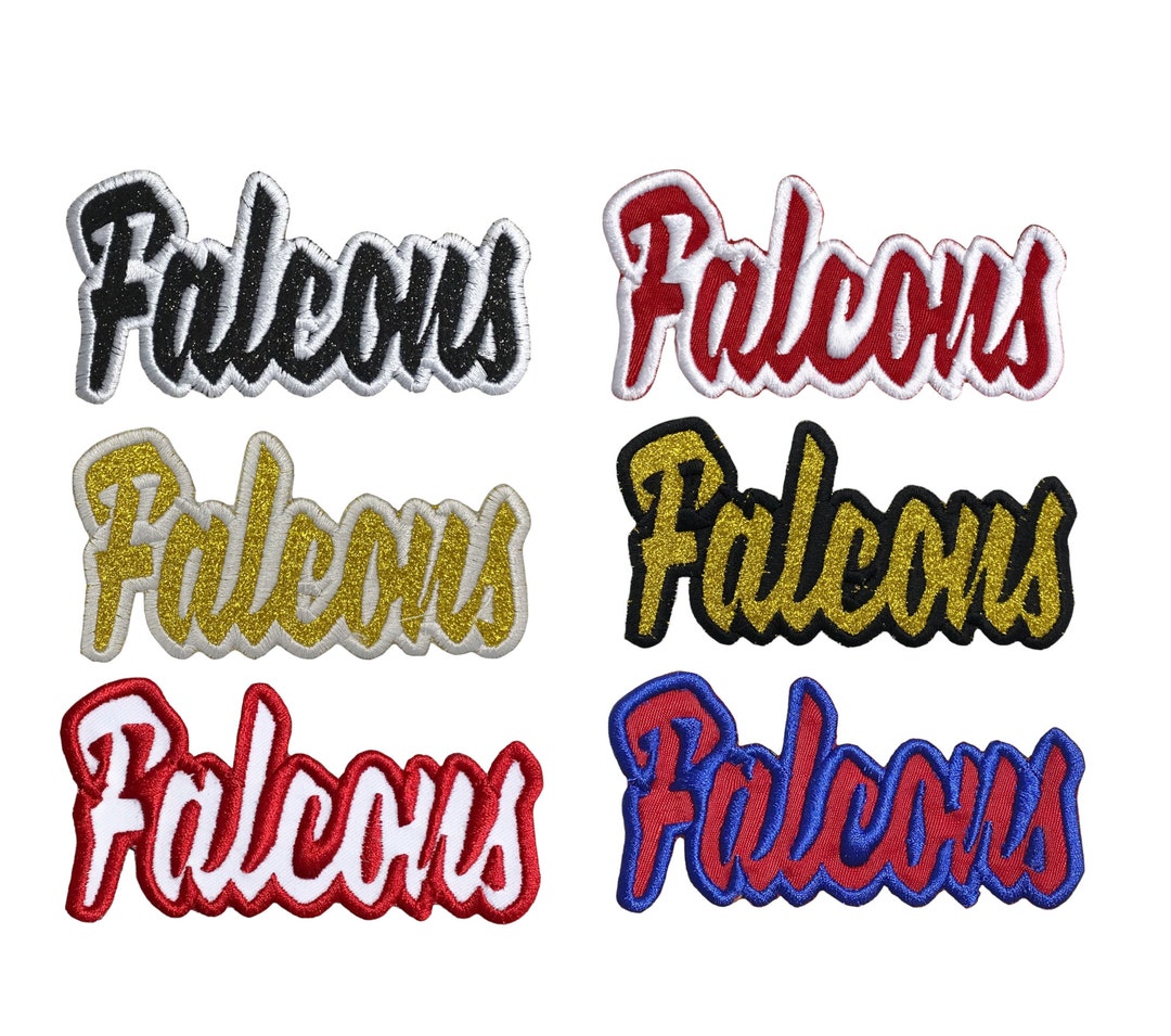 Falcons, Embroidered, Iron on Patch - Etsy