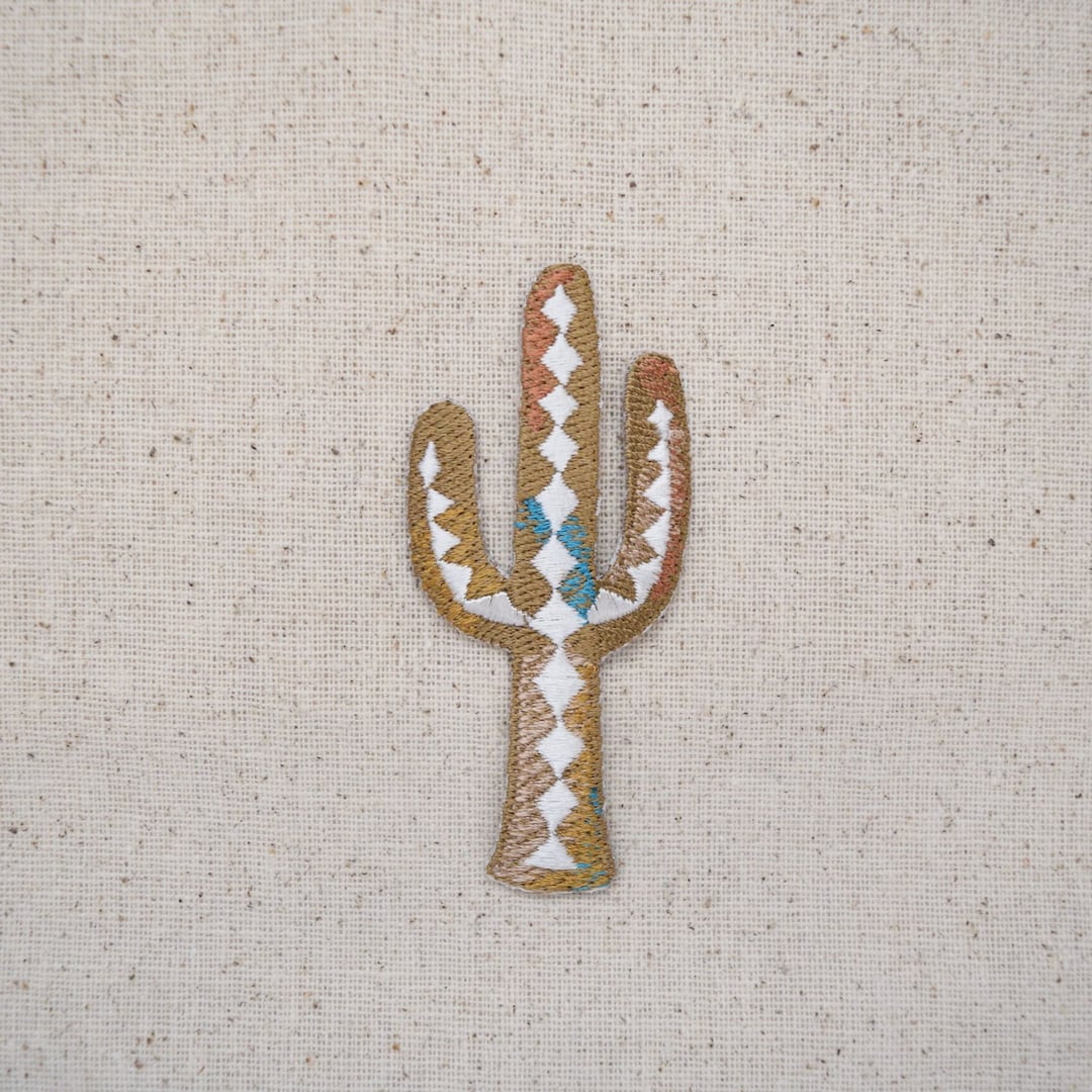 Saguaro Cactus - Southwest Tribal Design - Embroidered Iron on Patch - Etsy