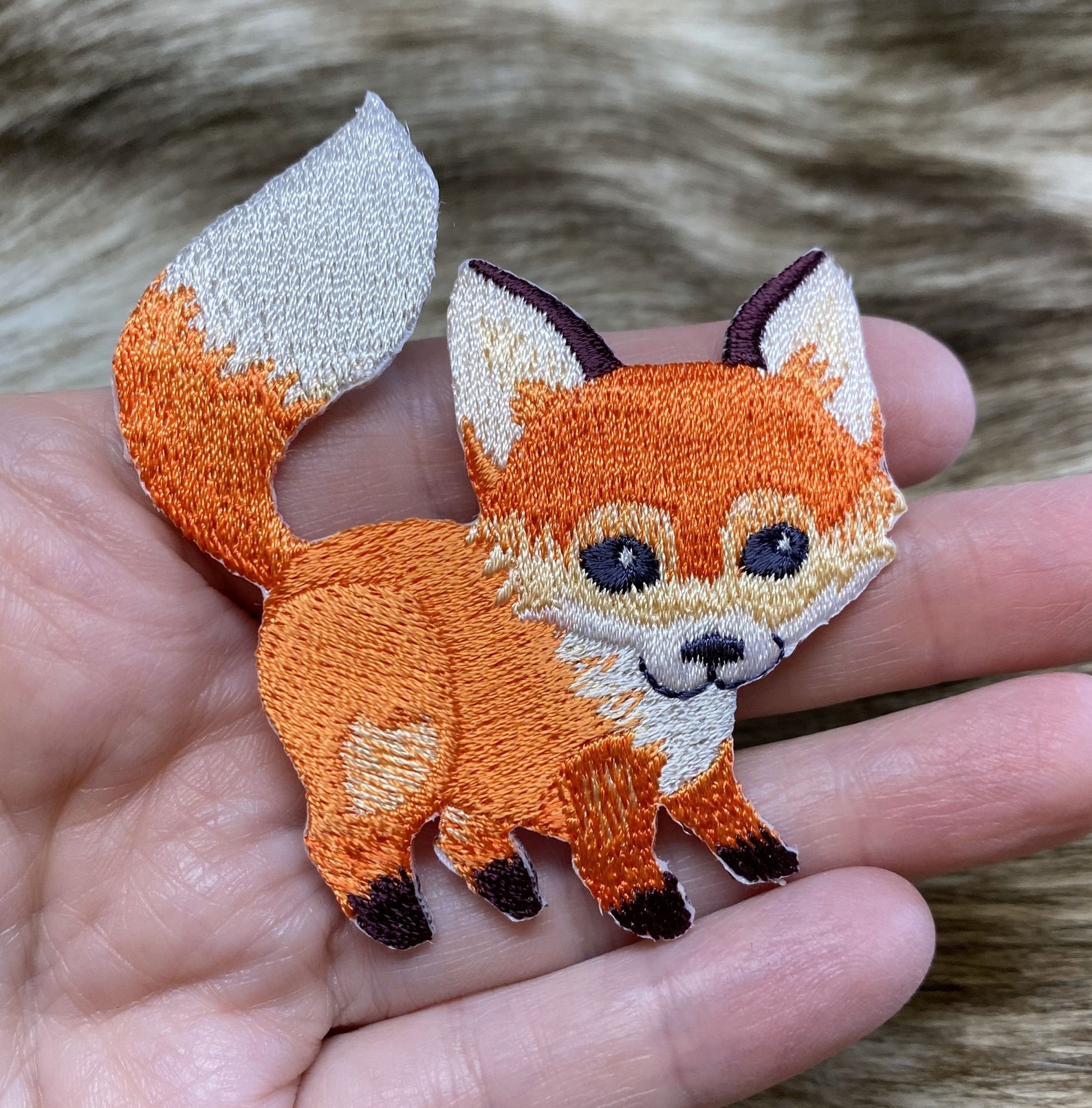 Baby Red Fox - Childrens - Standing Facing Right - Iron on Applique ...