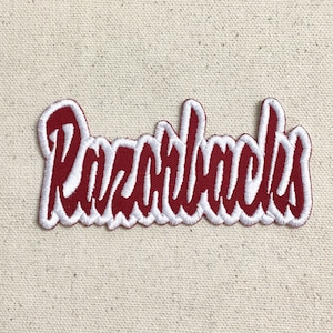 Razorbacks - Color Choice - Mascot - Team Name - Words - Iron on ...