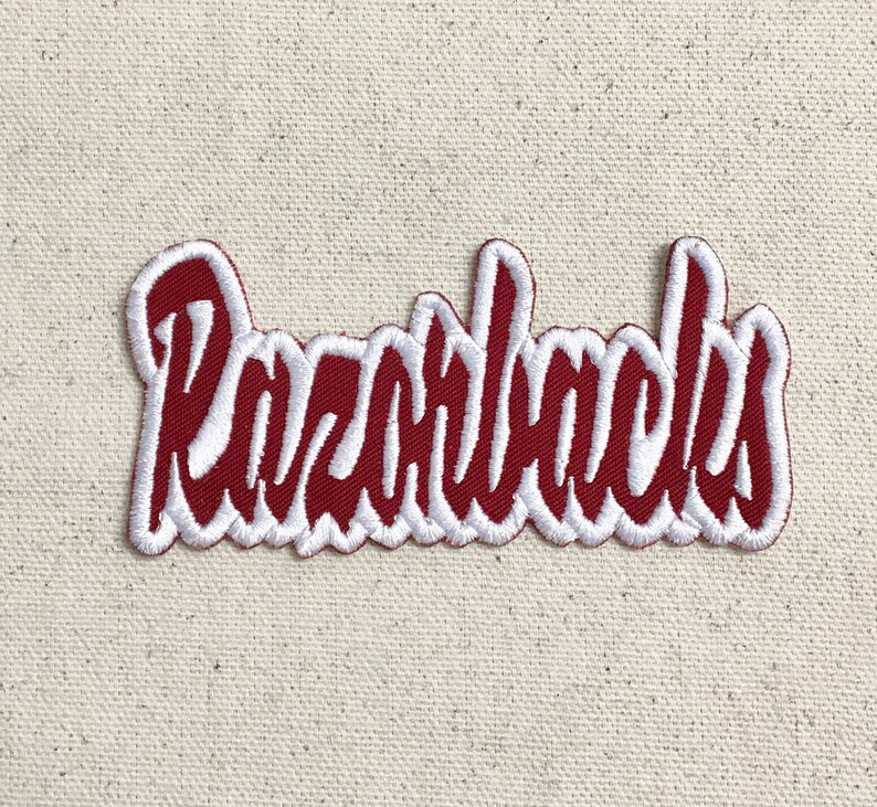 Razorbacks Color Choice Mascot Team Name Words Iron - Etsy