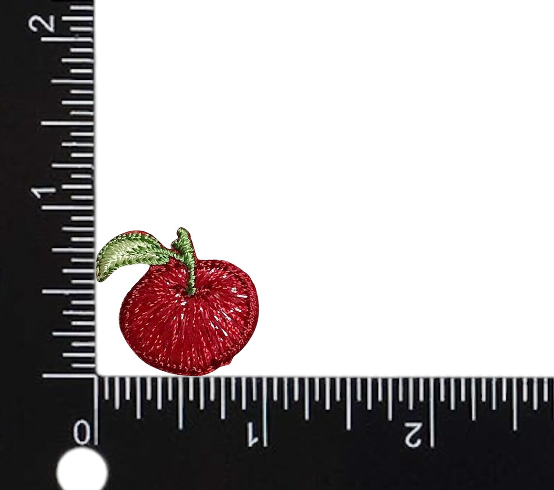 Set of 3, Mini Red Apple, Fruit, Food, Iron on Patch, Embroidered - Etsy