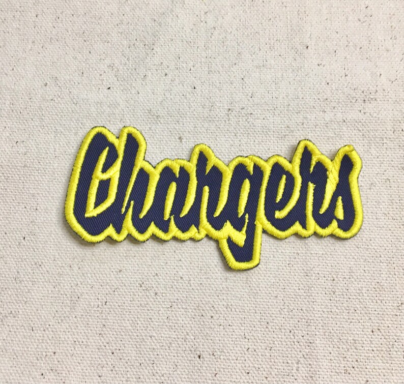 Chargers - Color Choice - Mascot - Team Name - Words - Iron on Applique ...