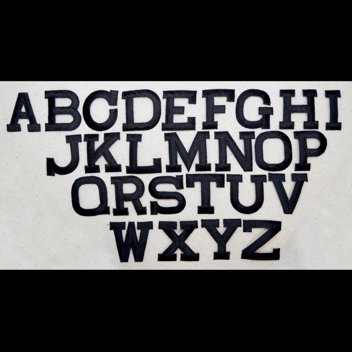 Alphabet Letter BLACK Block Style 2 INCH 2 - Etsy
