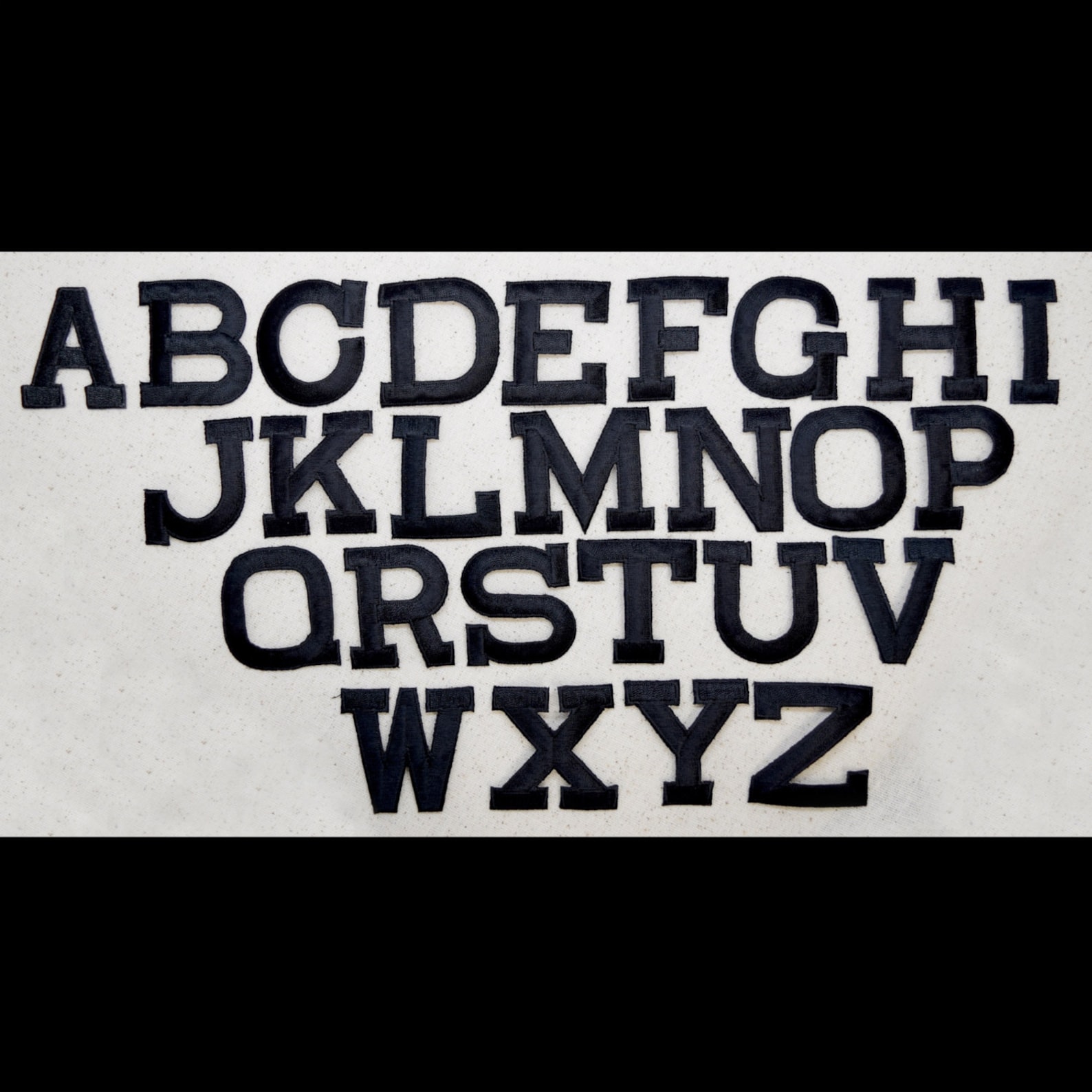 Alphabet Letter BLACK Block Style 2 INCH 2 - Etsy