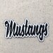 Mustangs - LARGE 3x8 - Color Choice - Mascot/team Name/words - Iron on ...