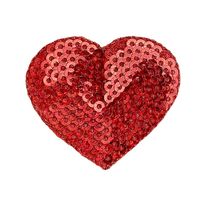 Sequin Heart - Etsy