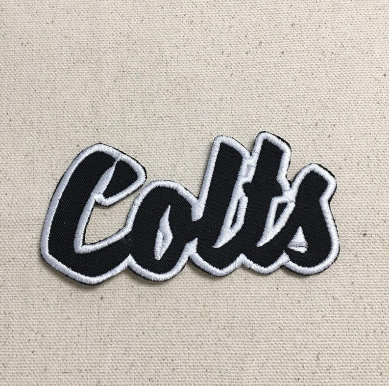Colts - Color Choice - Mascot - Team Name - Words - Iron on Applique ...