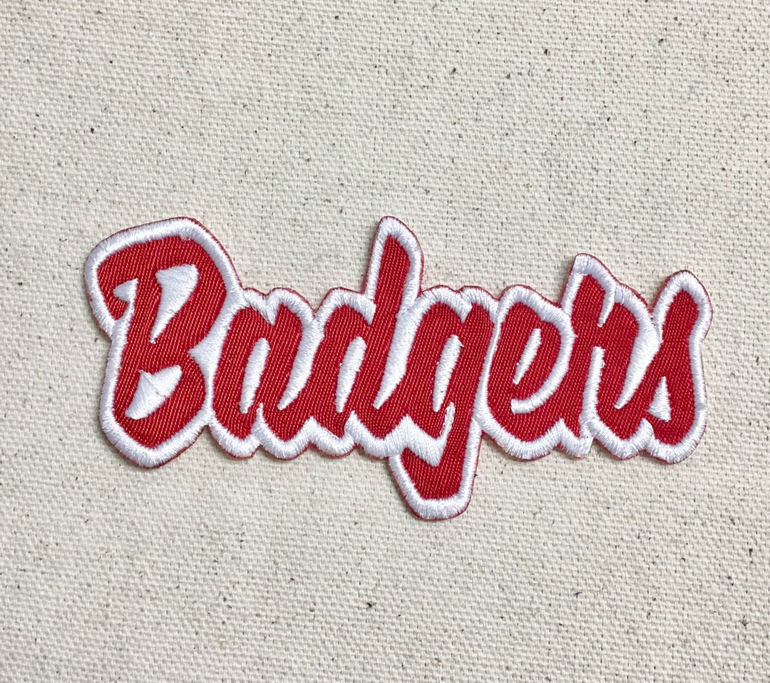 Badgers - LARGE 3x8 - Color Choice - Mascot/team Name/words - Iron on ...