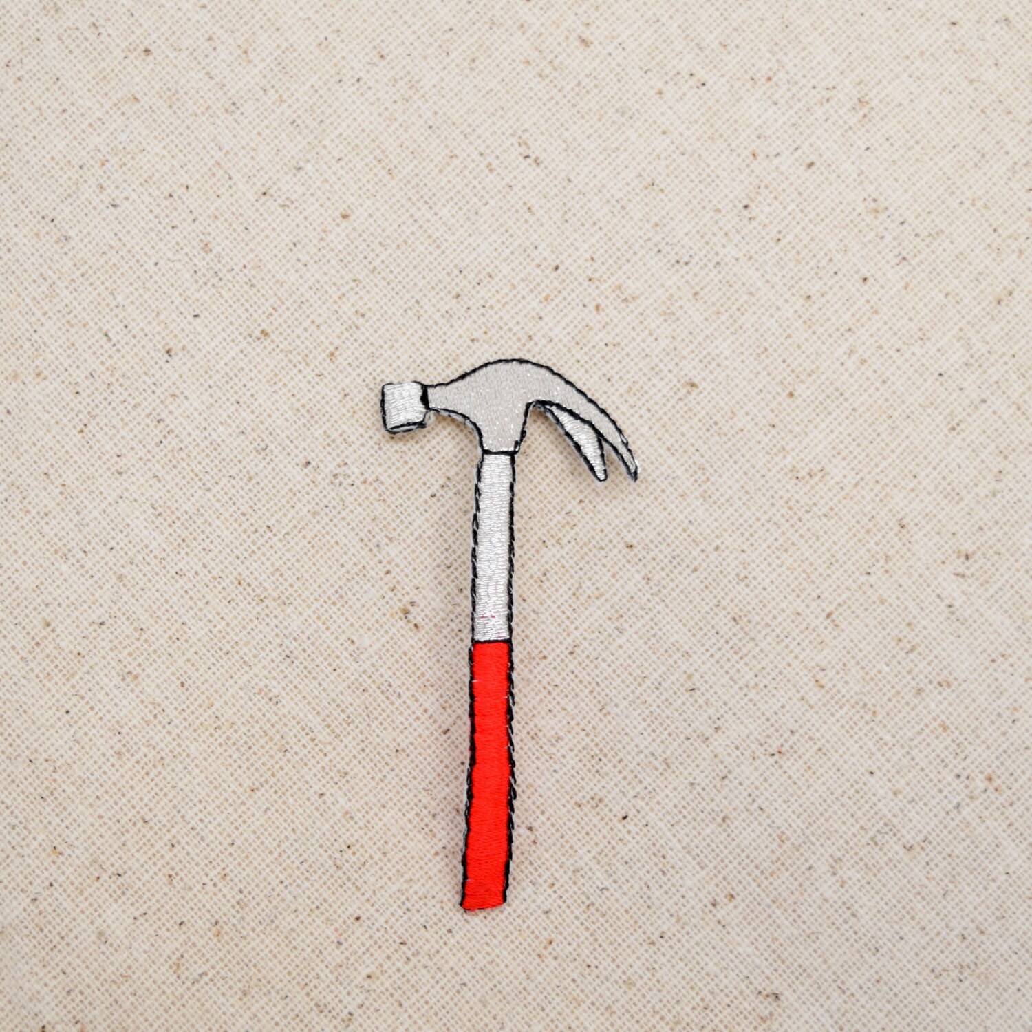 Red Blue or Green - Hammer - Tools - Iron on Applique - Embroidered ...