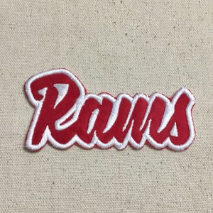 Rams - Color Choice - Mascot - Team Name - Words - Iron on Applique ...
