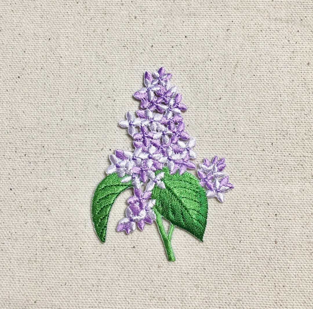 Lilac Flowers - Gardening/spring/bunch/natural - Iron on Applique ...