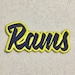 Rams - Color Choice - Mascot - Team Name - Words - Iron on Applique ...