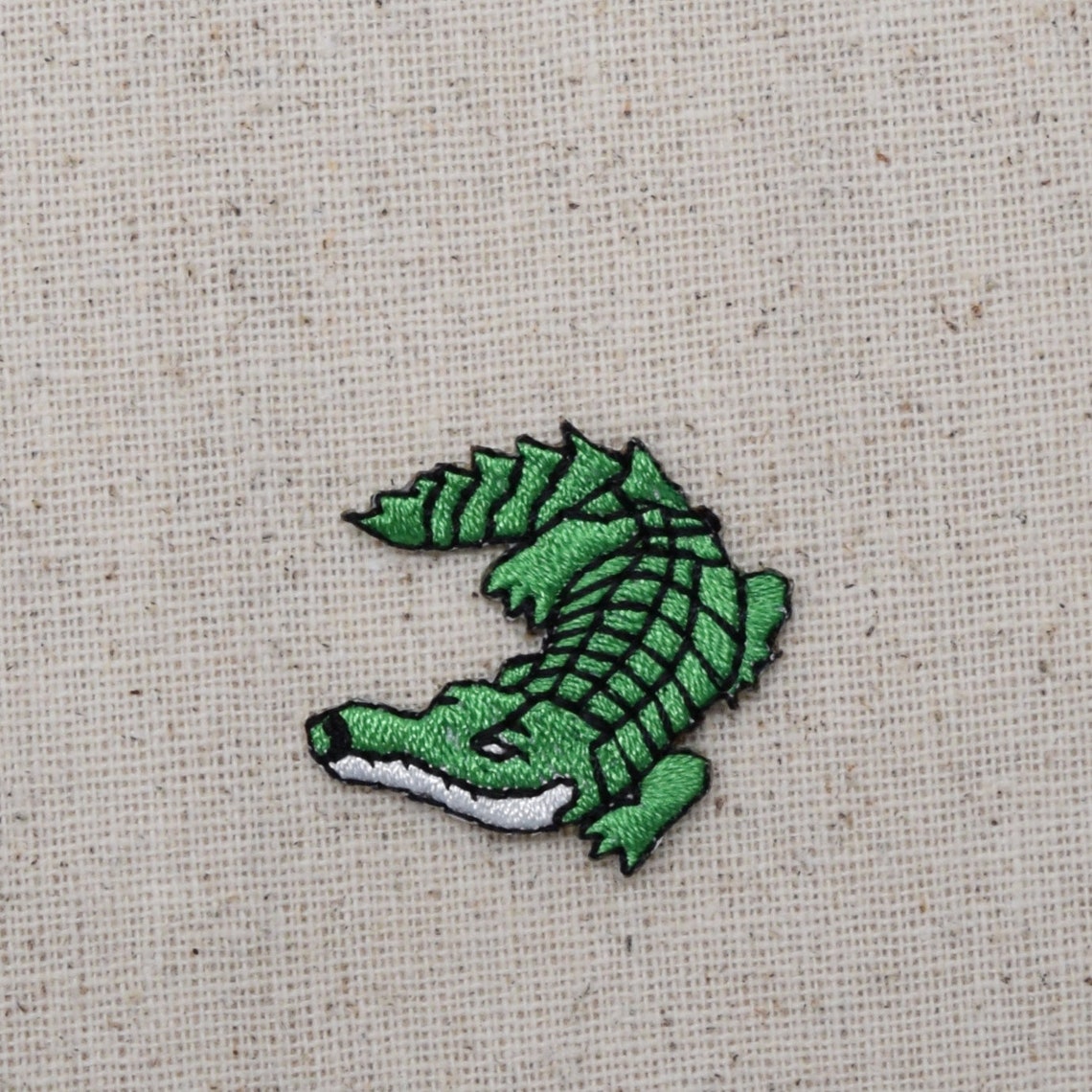 Green Alligator Small Iron on Applique Embroidered Patch | Etsy