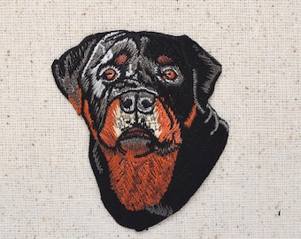 Rottweiler Dog Head Patch - Etsy