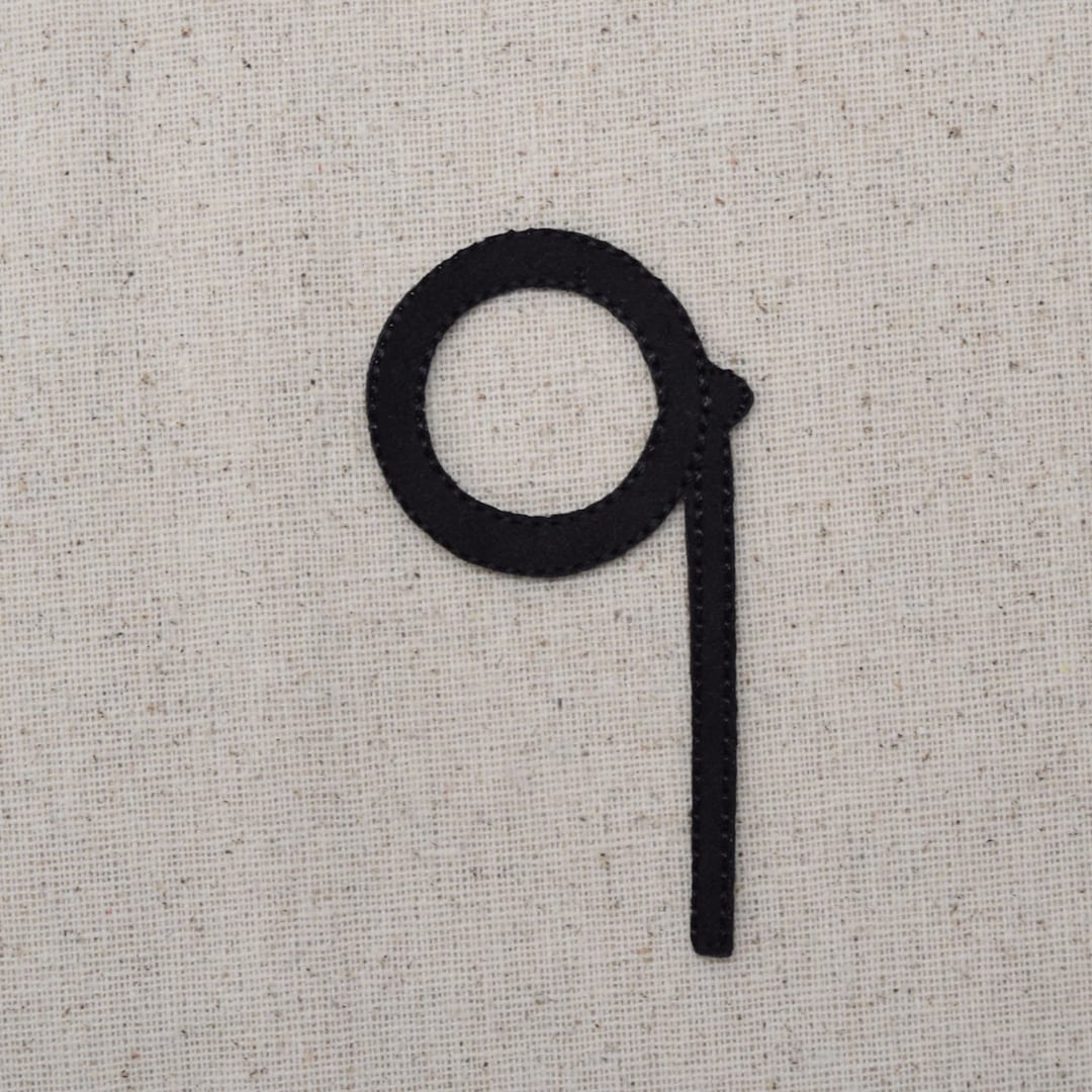 Black - Monocle - Spectacles - Eyeglasses - Iron on Applique ...