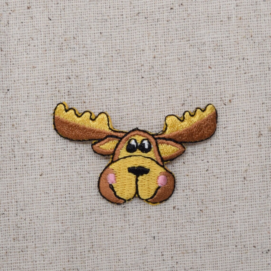 Moose - Head - Childrens - Iron on Applique - Embroidered Patch ...