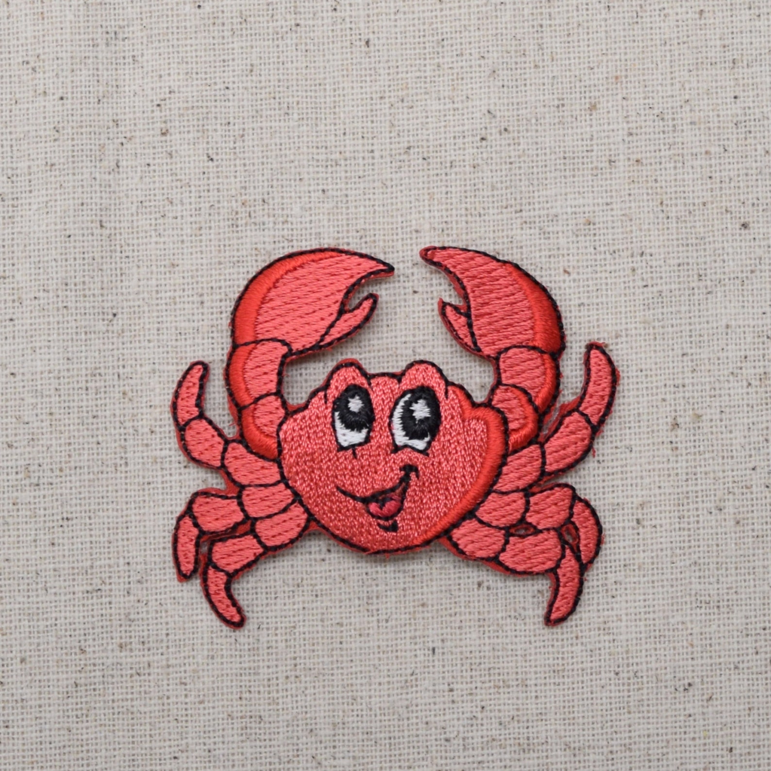 Red Crab - Ocean Animal - Iron on Applique - Embroidered Patch ...