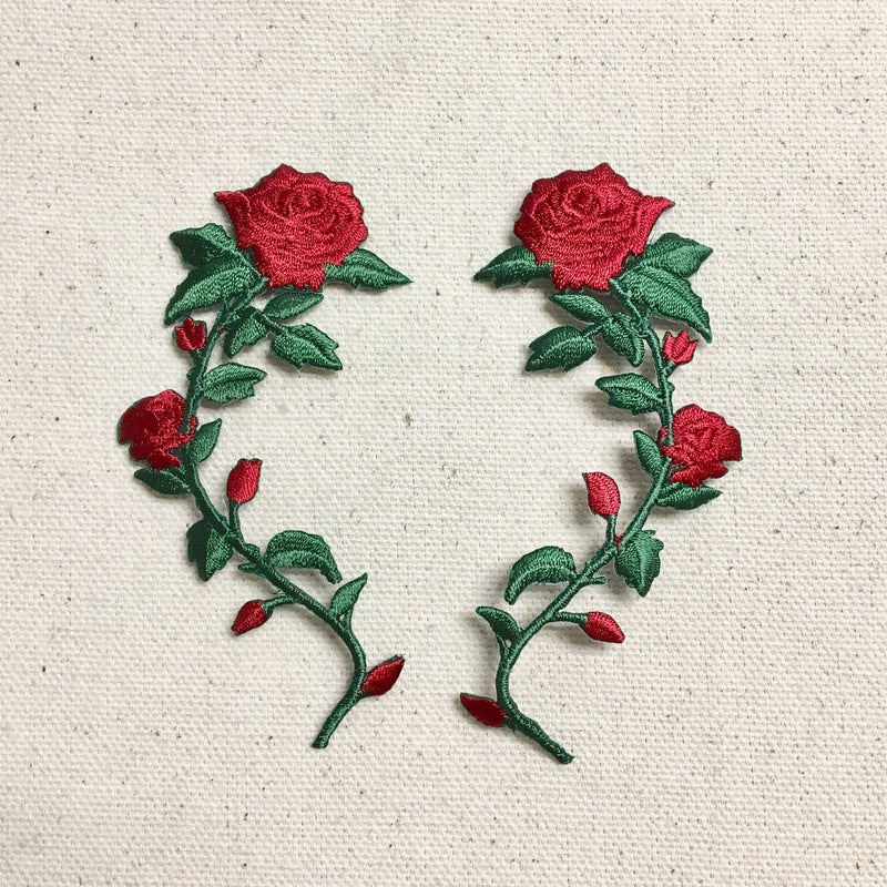 Small Embroidery Flower Patch - Etsy