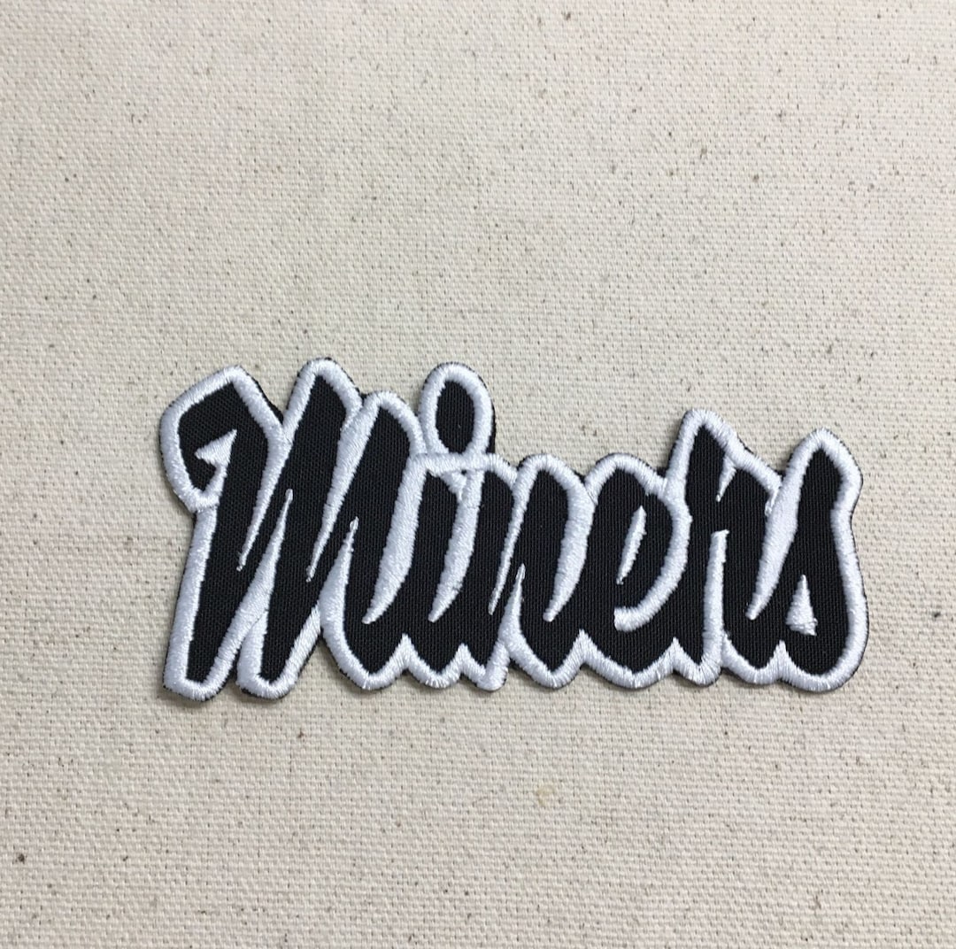 Miners - Color Choice - Mascot - Team Name - Words - Iron on Applique ...