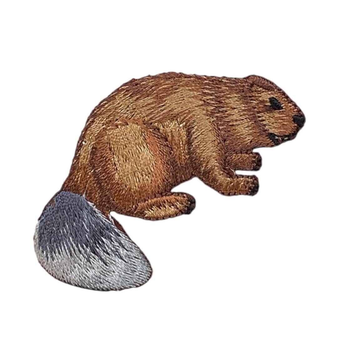 Realistic Brown Beaver, Animals, Embroidered, Iron on Patch - Etsy