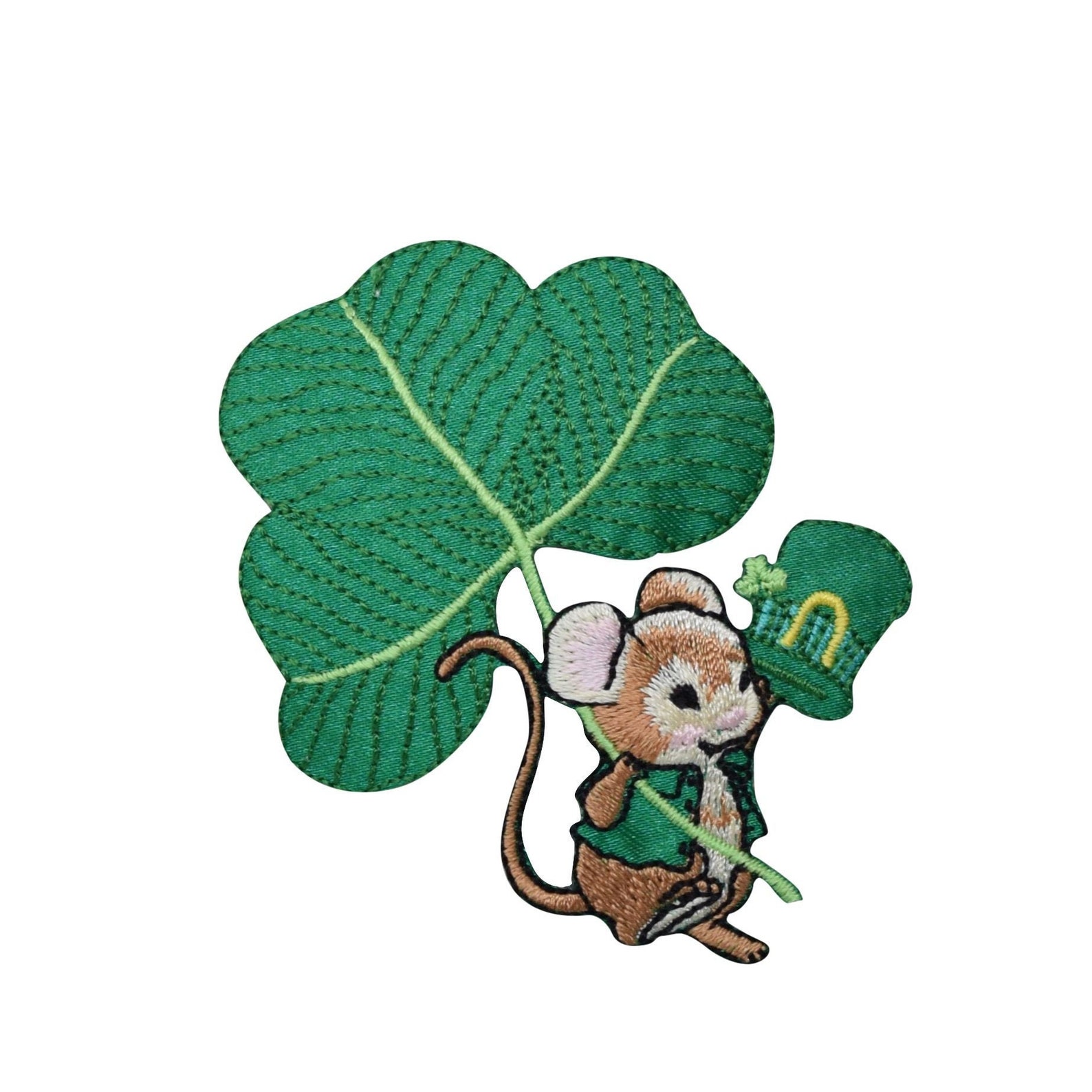 St. Patricks Day Irish Mouse With Shamrock Embroidered - Etsy
