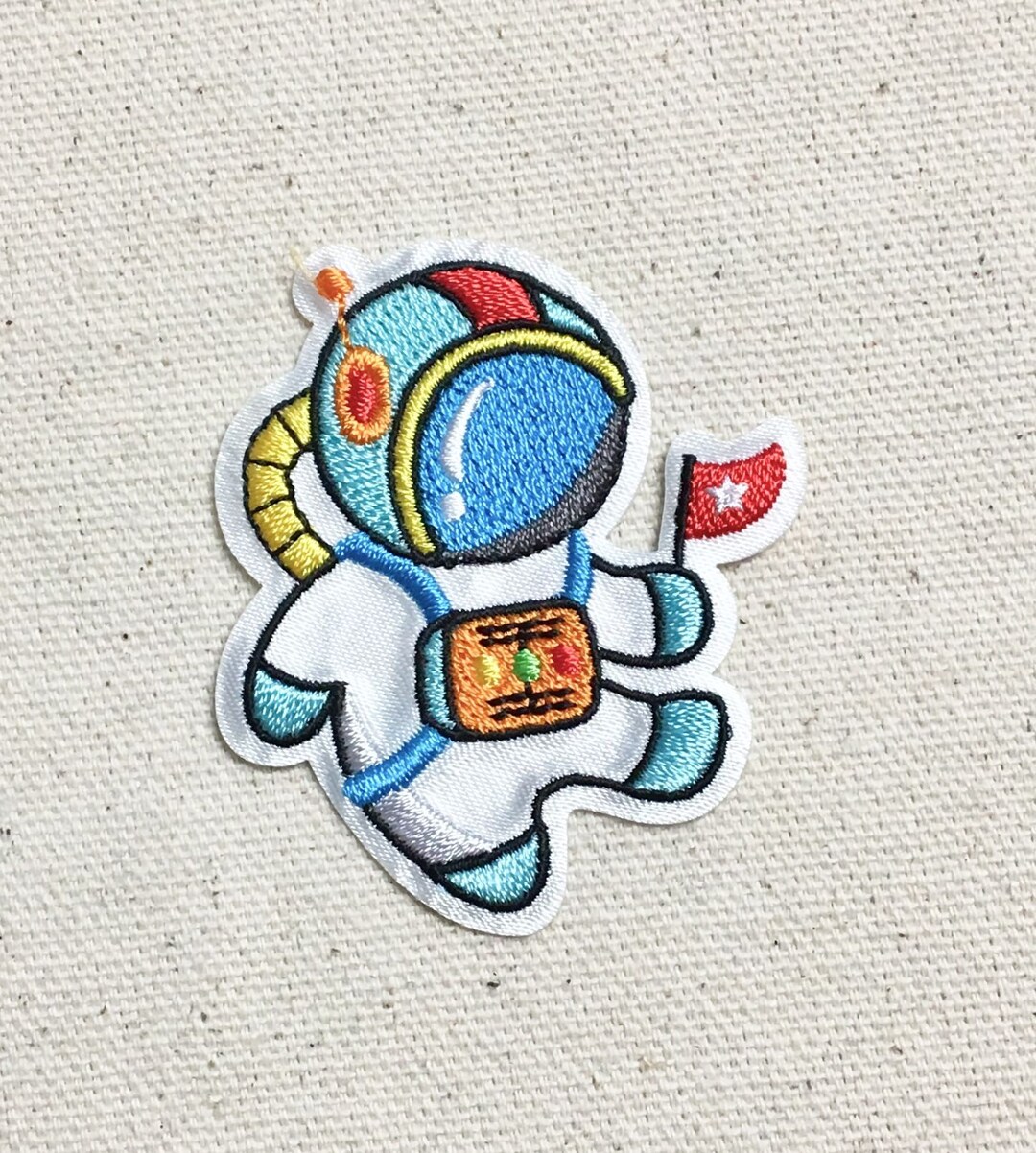 Astronaut - Cosmonaut/space Man - Iron on Applique - Embroidered Patch ...