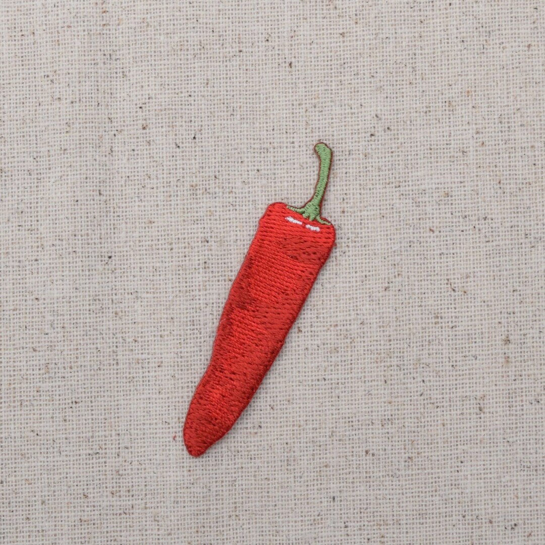 Chili Pepper - Red Hot - Jalapeno/vegetable Garden - Embroidered Patch ...