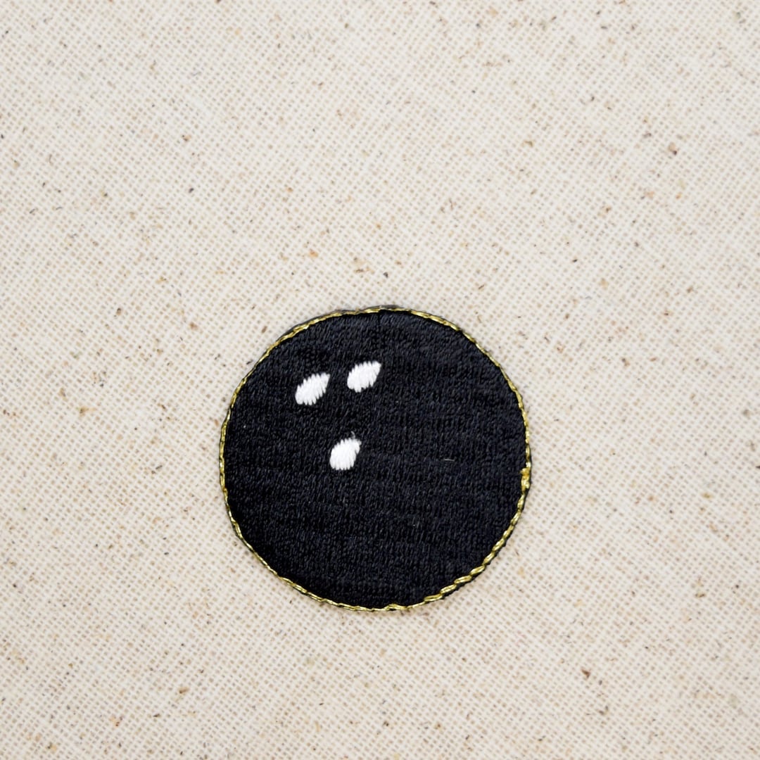 Bowling Ball Embroidered Iron on Patch - Etsy