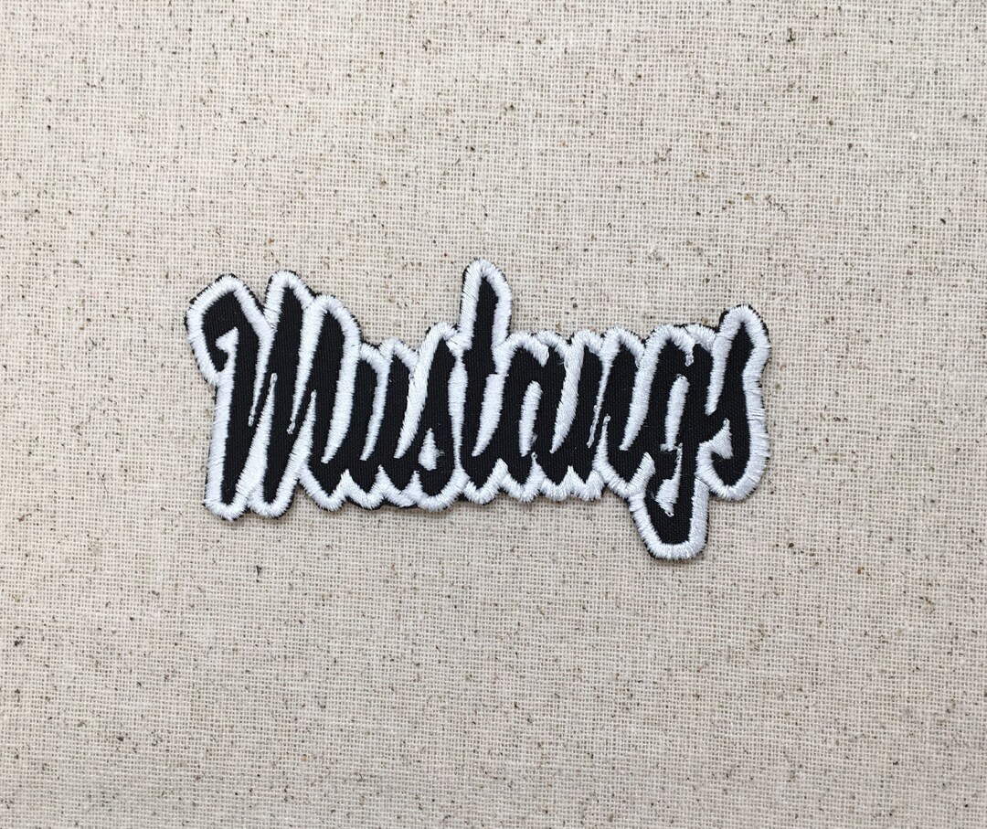 Mustangs - Color Choice - Mascot - Team Name - Words - Iron on Applique ...